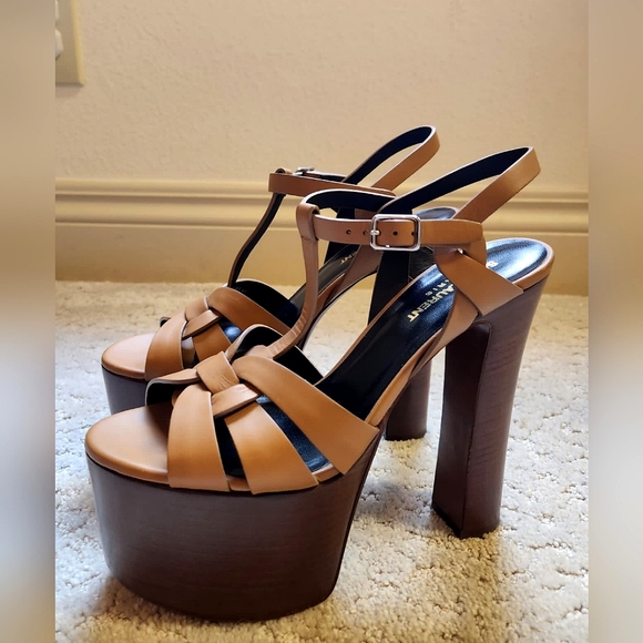 Yves Saint Laurent | Shoes | Ysl Tribute Platform Sandals | Poshmark